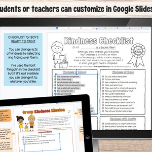 Editable Kindness Checklists for Kids - Customize Checklist Template in ...