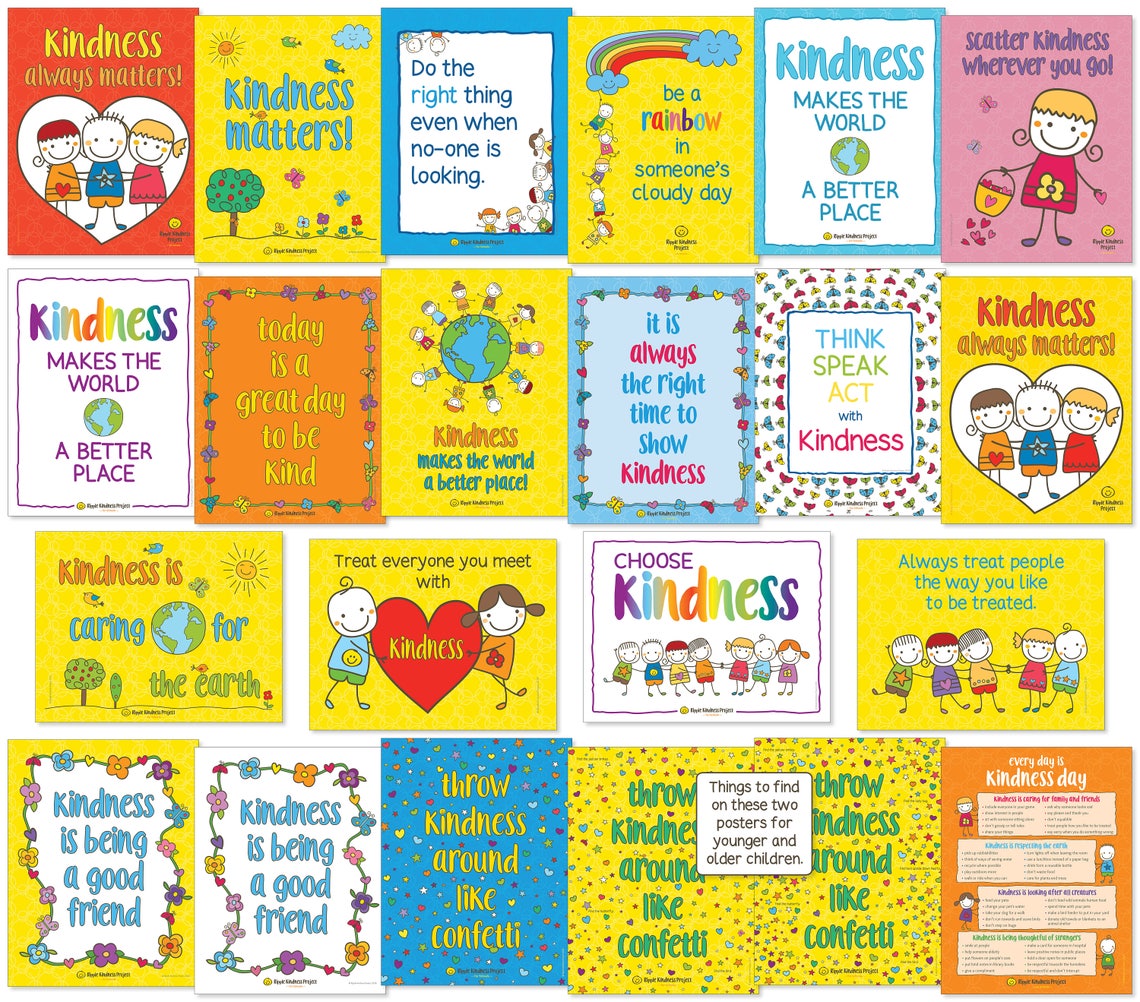 Kindness Posters for Children - Affirmation Posters for Kids - Etsy