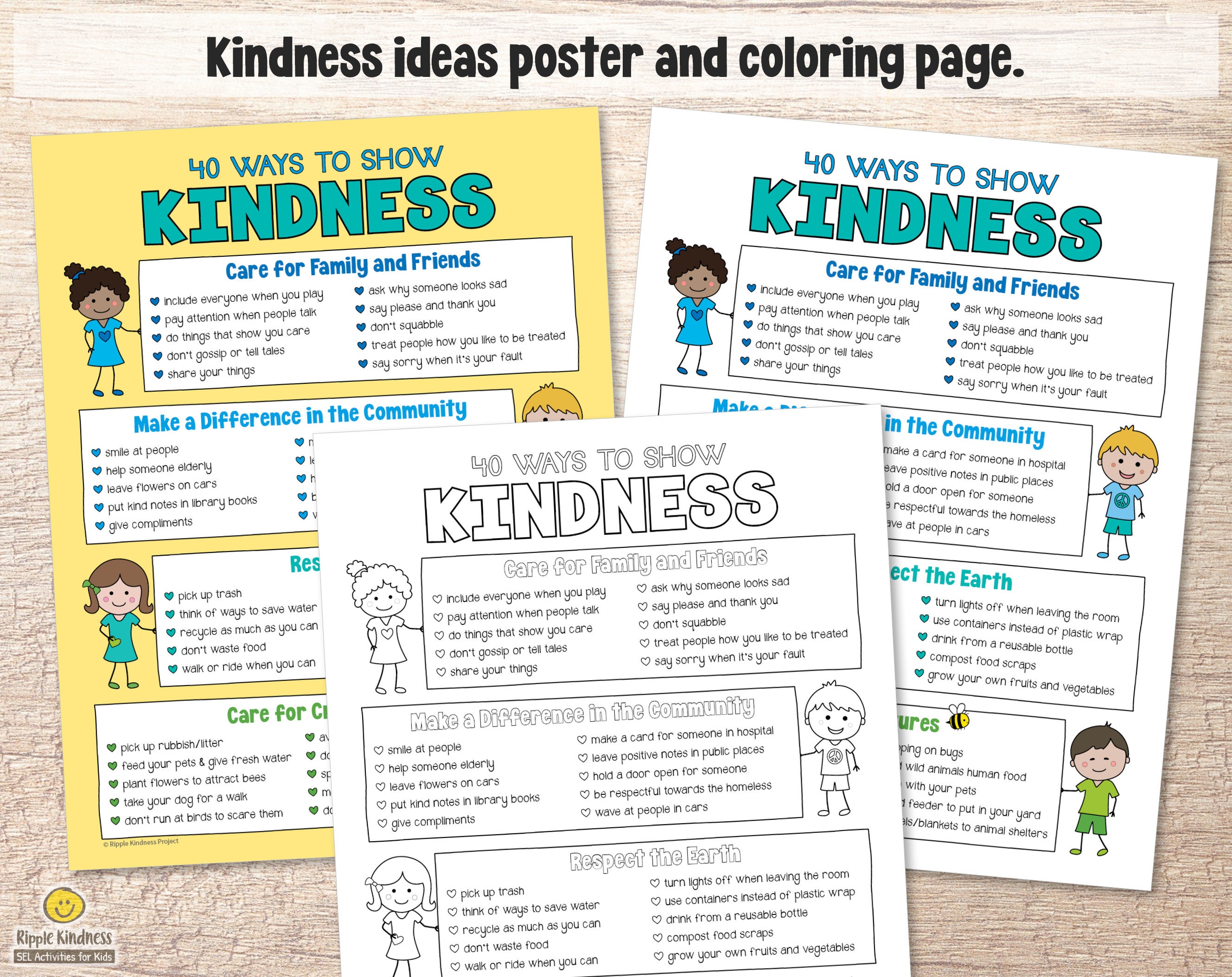 Editable Kindness Checklists for Kids - Customize Checklist Template in ...