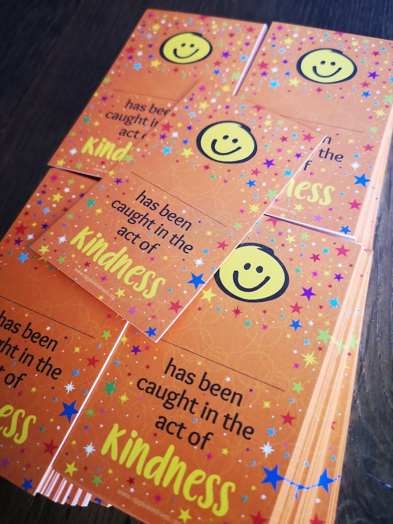 Caught in the Act of Kindness Cards for Children - BULK LOTS - Etsy ...