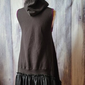 Hocus Pocus Upcycled Hoodie Dress A-line Hooded Sweatshirt Black ...
