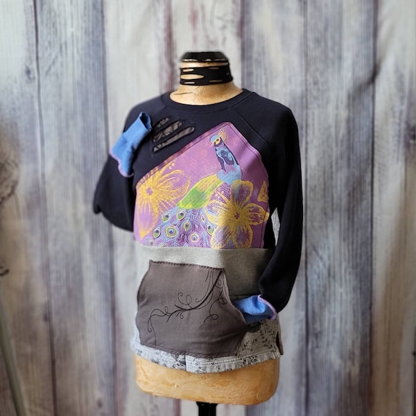 Upcycled Sweatshirt - Etsy