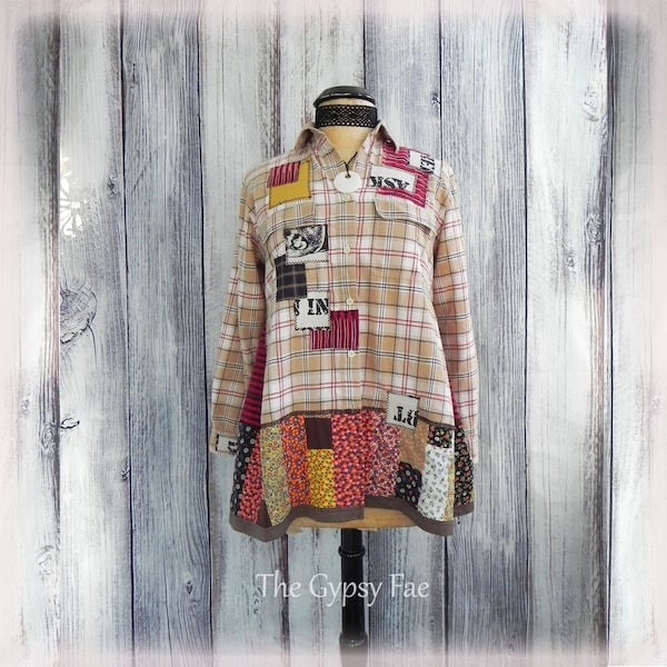 Handmade Patchwork T Shirt - Etsy