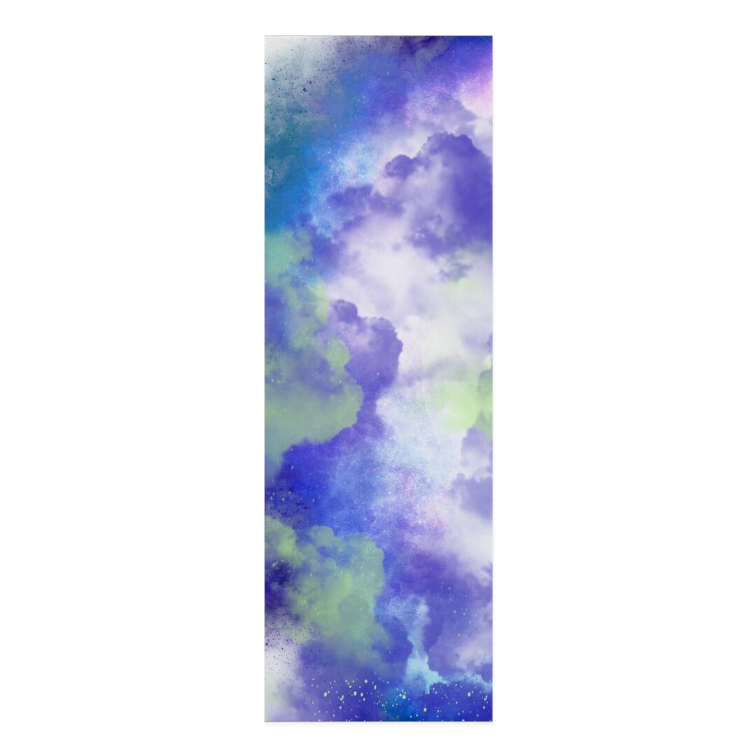 Sky Cloud Blue Green Purple Design Multicolour Foam Yoga Mat - Etsy