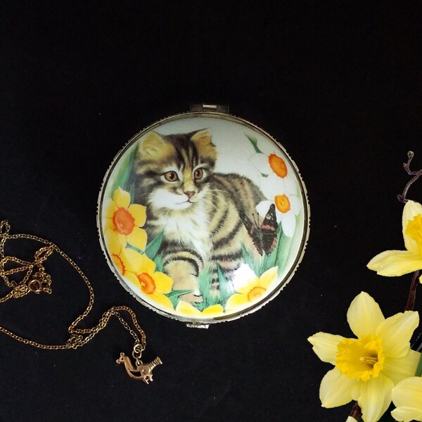 Cat Trinket Box - Etsy