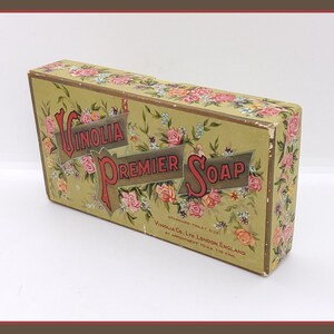Antique English Empty Vinolia Premier Soap Box - Etsy