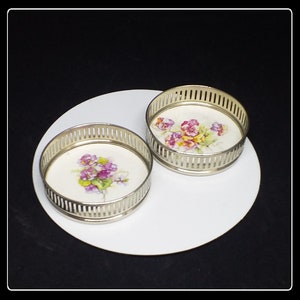 Antique German BMF Pansy Pin or Ring Dishes, a Pair - Etsy