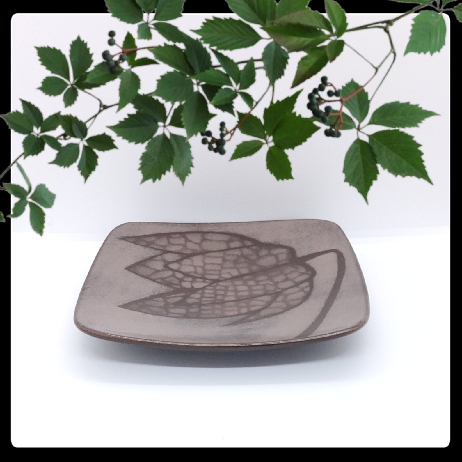 Vintage Finnish Pentik Studio Handmade Ceramic Fritillary Art Plate ...