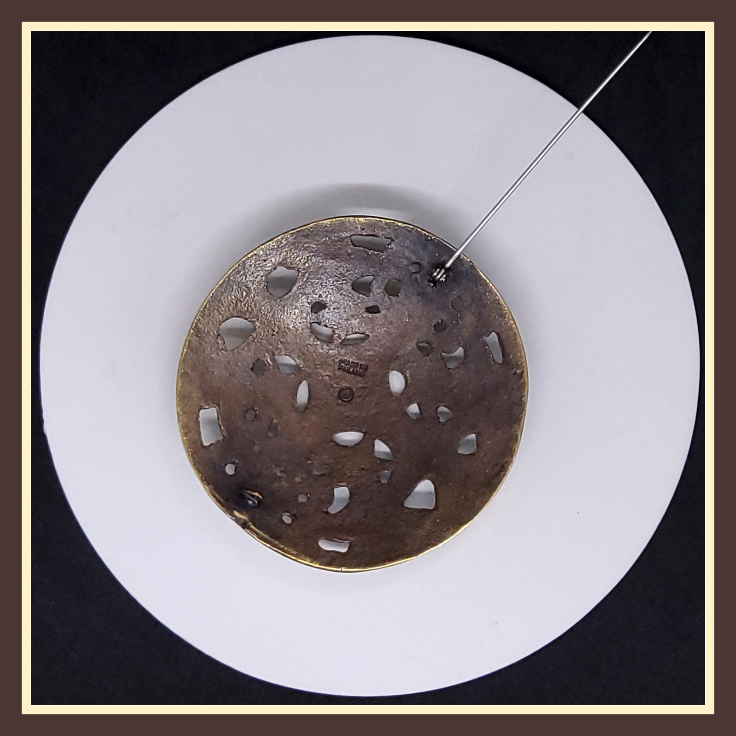 Traditional Finnish Kalevala Koru Huge Bronze Shawl Brooch Pin - Etsy