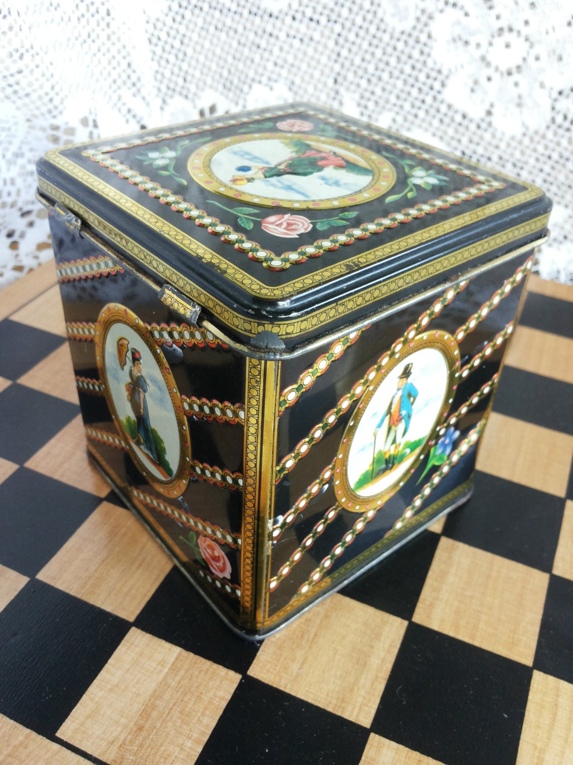 Vintage English Toffee Tin - Etsy