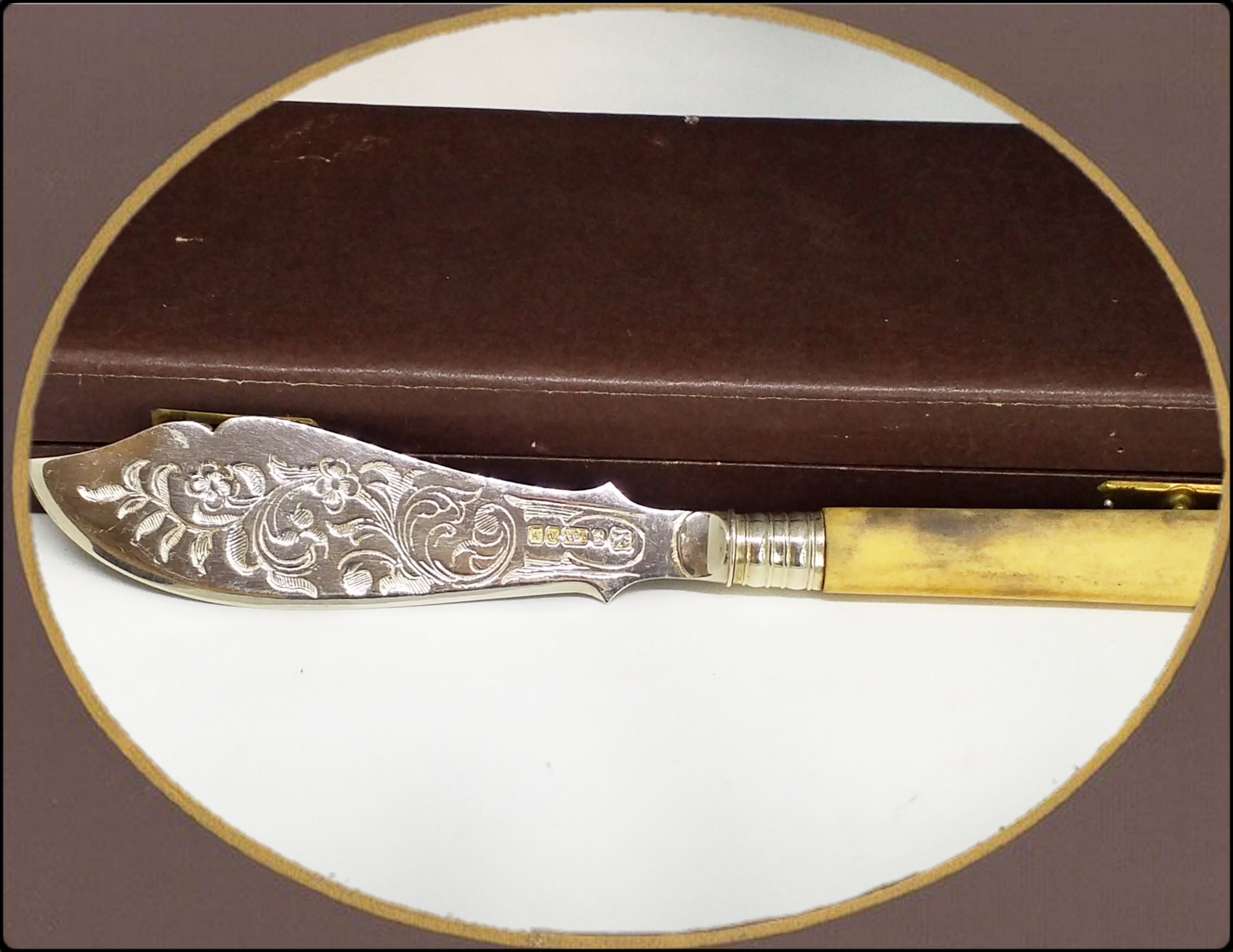 Antique Swedish Silver Engraved Butter Knife - Etsy