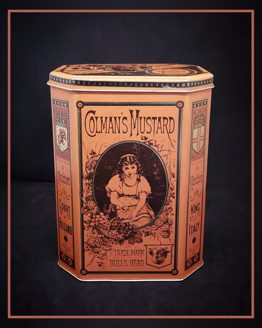 Vintage Big English Colman's Mustard Advertising Tin Box - Etsy