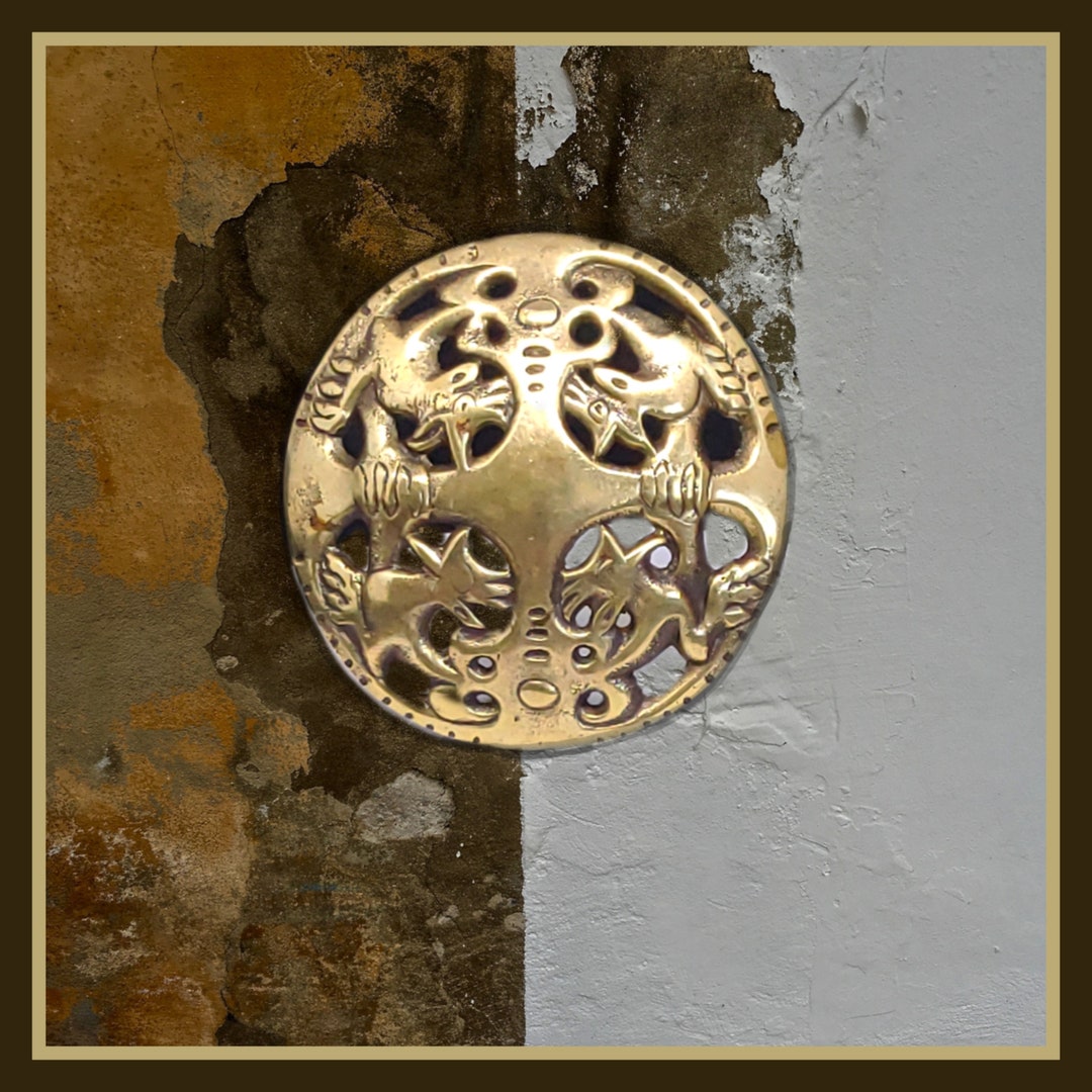 Traditional Finnish Kalevala Koru Huge Bronze Shawl Brooch Pin - Etsy