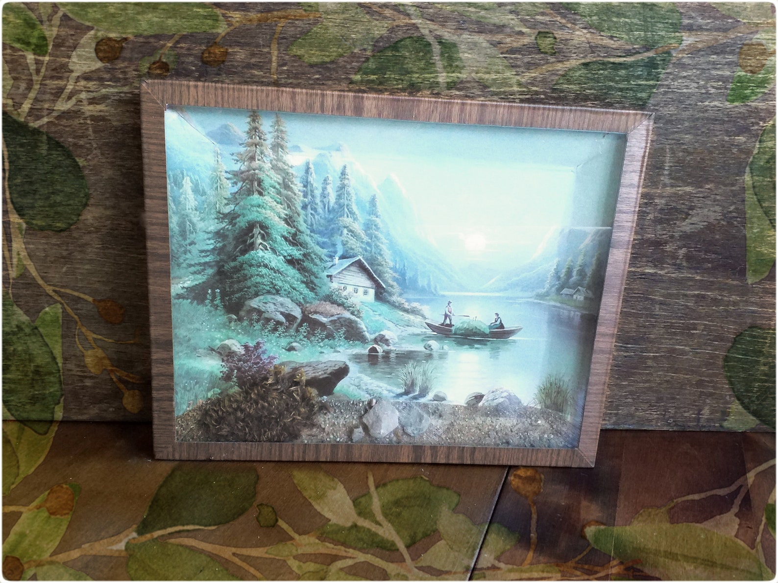 Vintage Two Wall Hanging Landscape Dioramas Shadowboxes - Etsy