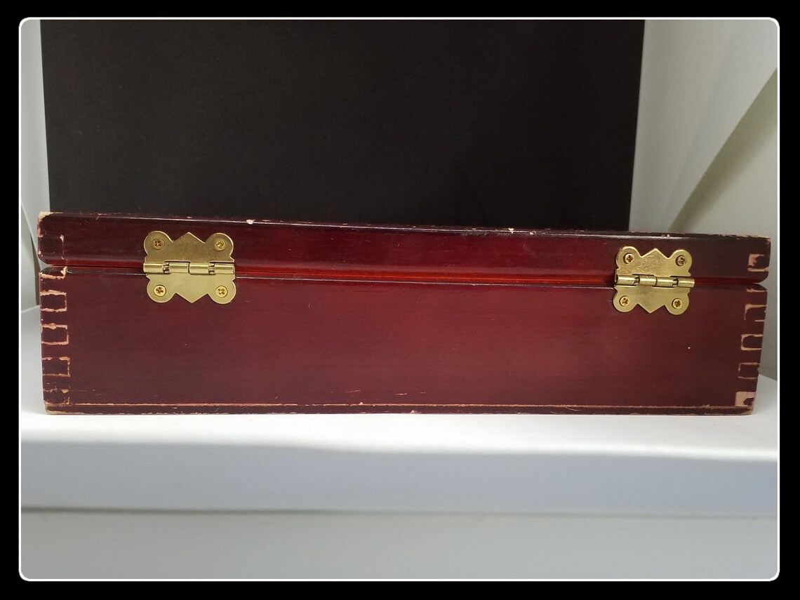 Vintage Big Wooden Hinged Lipton Gift Tea Box | Etsy