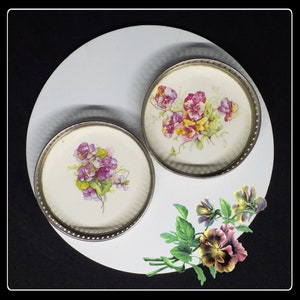 Antique German BMF Pansy Pin or Ring Dishes, a Pair - Etsy