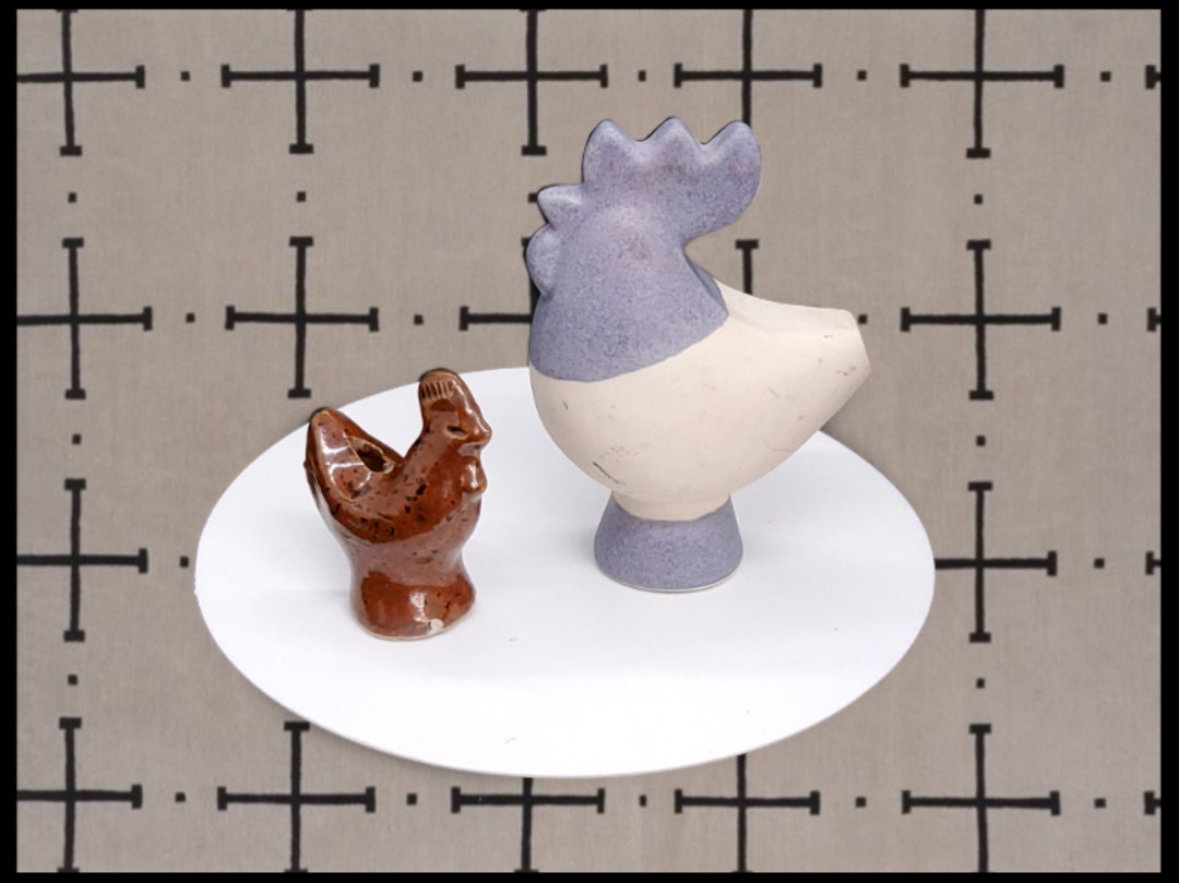 Vintage Two Finnish Traditional Ceramic Rooster Whistles - Etsy