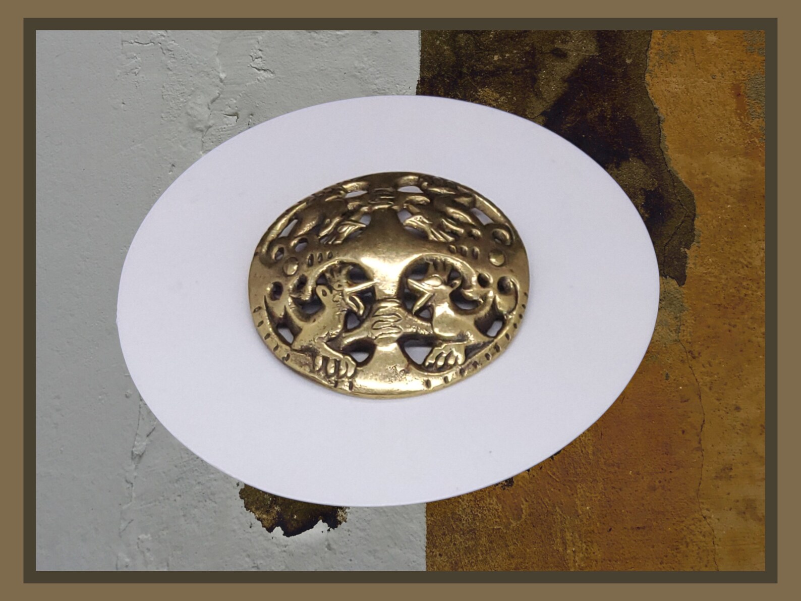 Traditional Finnish Kalevala Koru Huge Bronze Shawl Brooch Pin - Etsy