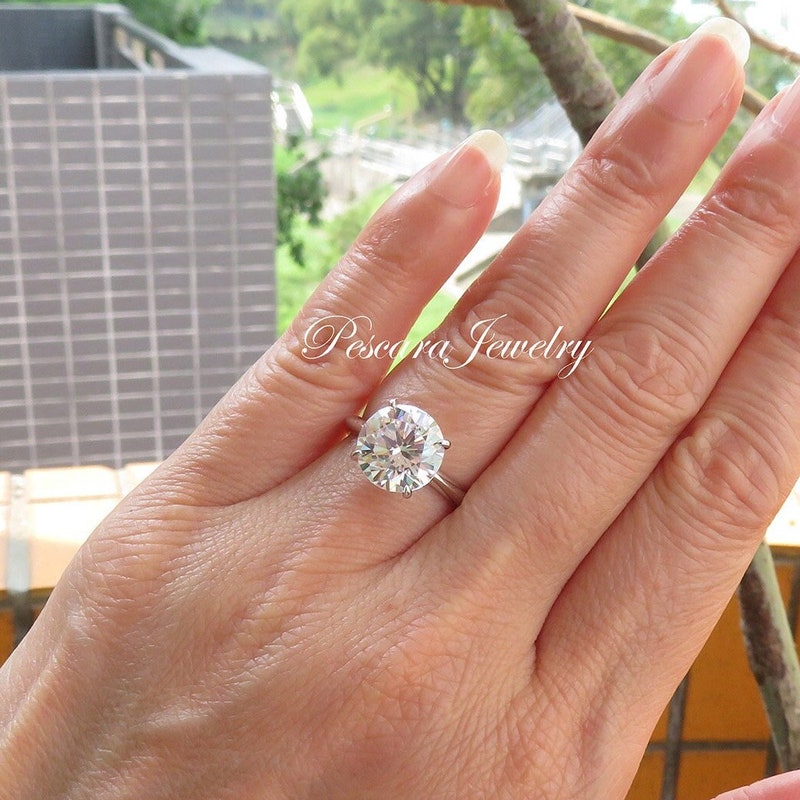 4ct Engagement Ring Gold - Etsy