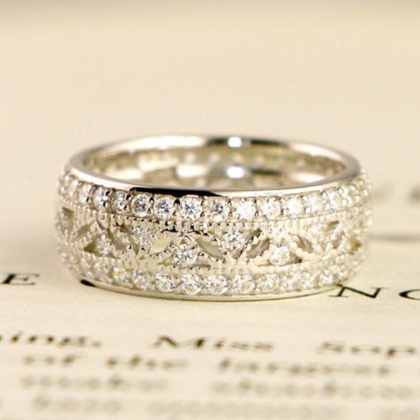 Wide Wedding Band - Etsy