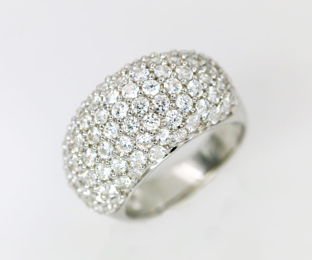 Pave Wide Band, Pave Band, CZ Dome Band, Pave Half Eternity ...