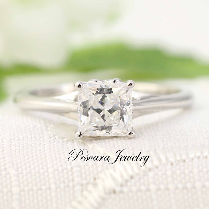 Solitaire Ring - Etsy