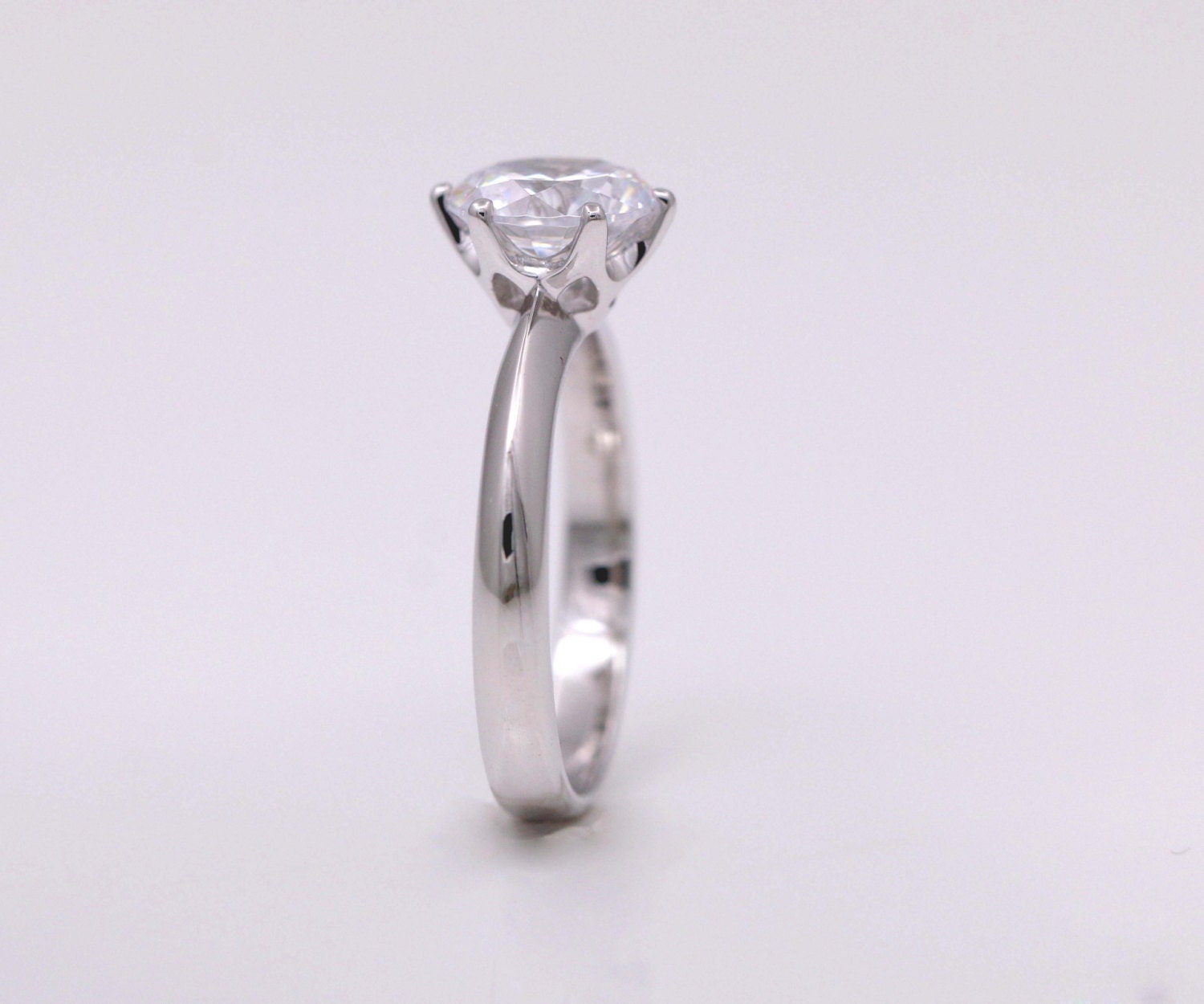 2 Ct Round Solitaire Engagement Ring Classic Solitaire Ring | Etsy