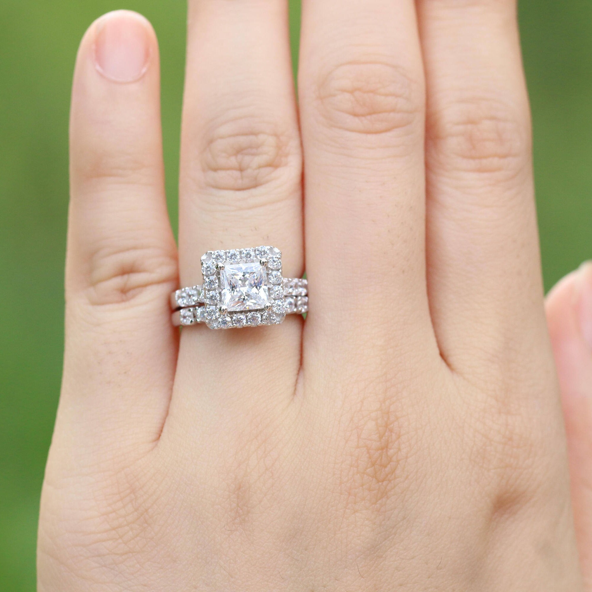 Online Shopping From Anywhere 2 Carats Sterling Silver Bridal Set Cubic Online Shopping From Anywhere 2 Carats Sterling Silver Bridal Set Cubic