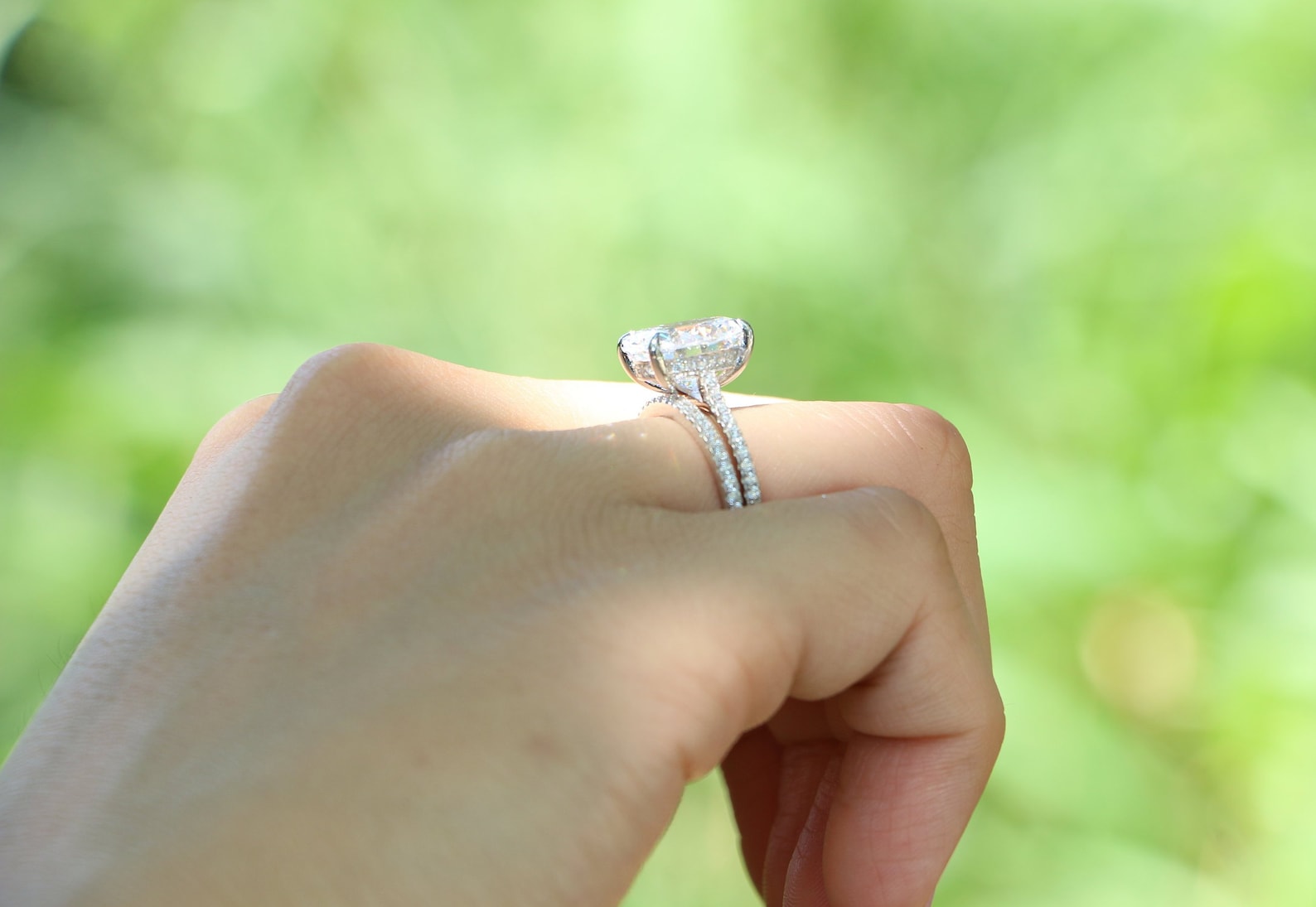 Oval Cut Engagement Ring Promise Ring Sterling Silver Half - Etsy