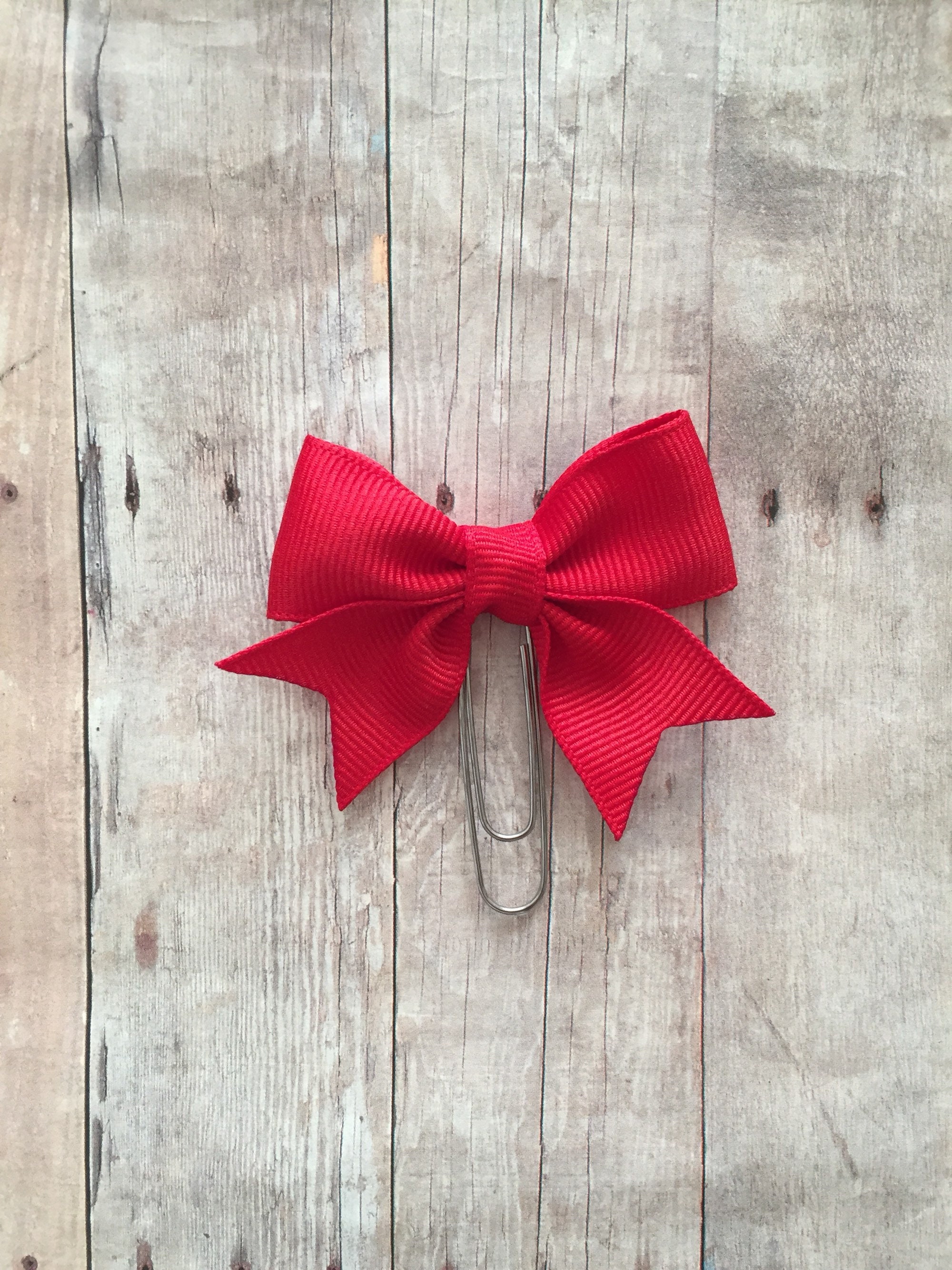 Hibiscus Flower Bookmark, Bow Bookmark, Bow Paperclip, Bow Planner Clip ...