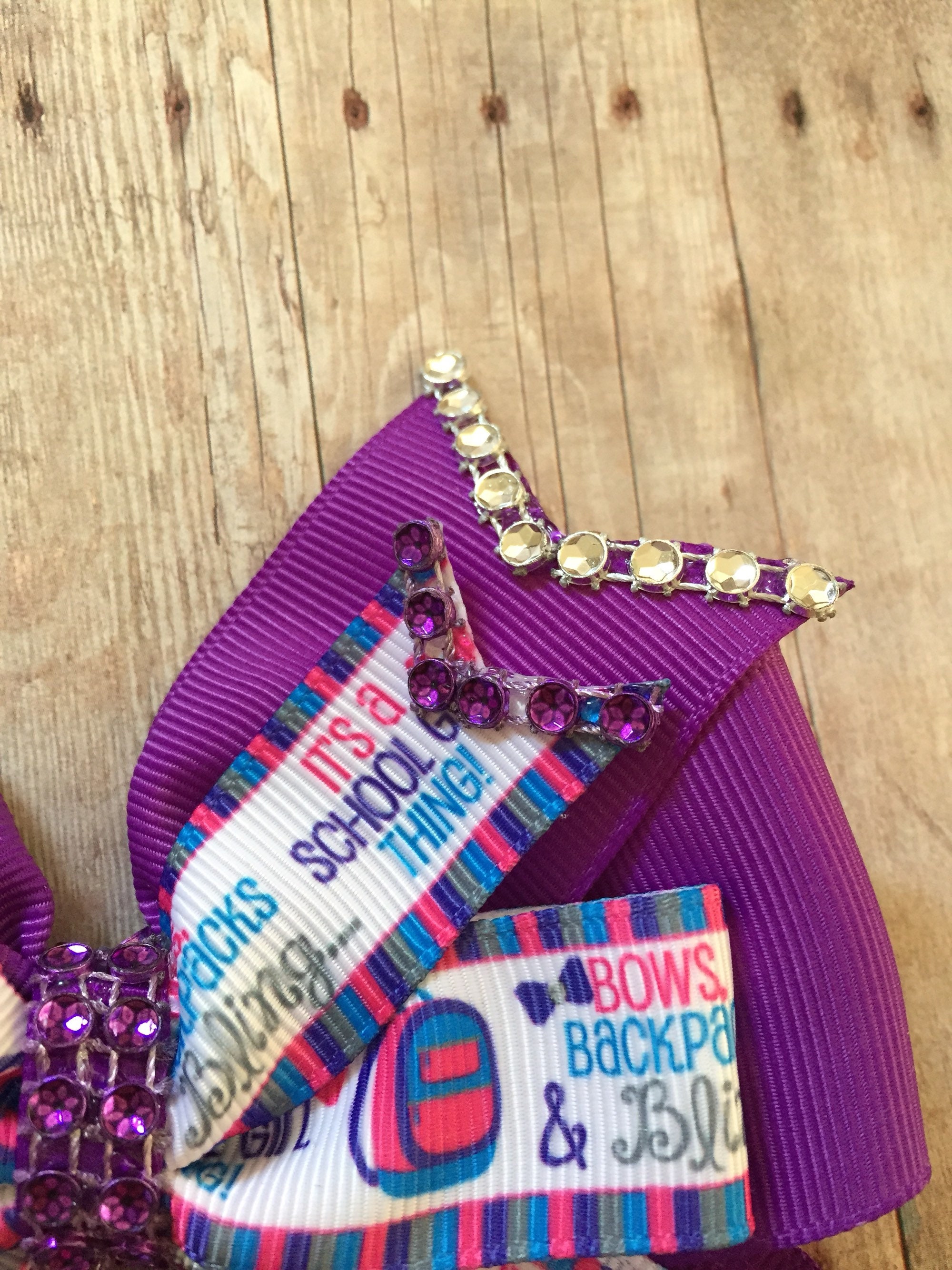 Bows Backpacks and Bling Pinwheel Bows School Bow - Etsy