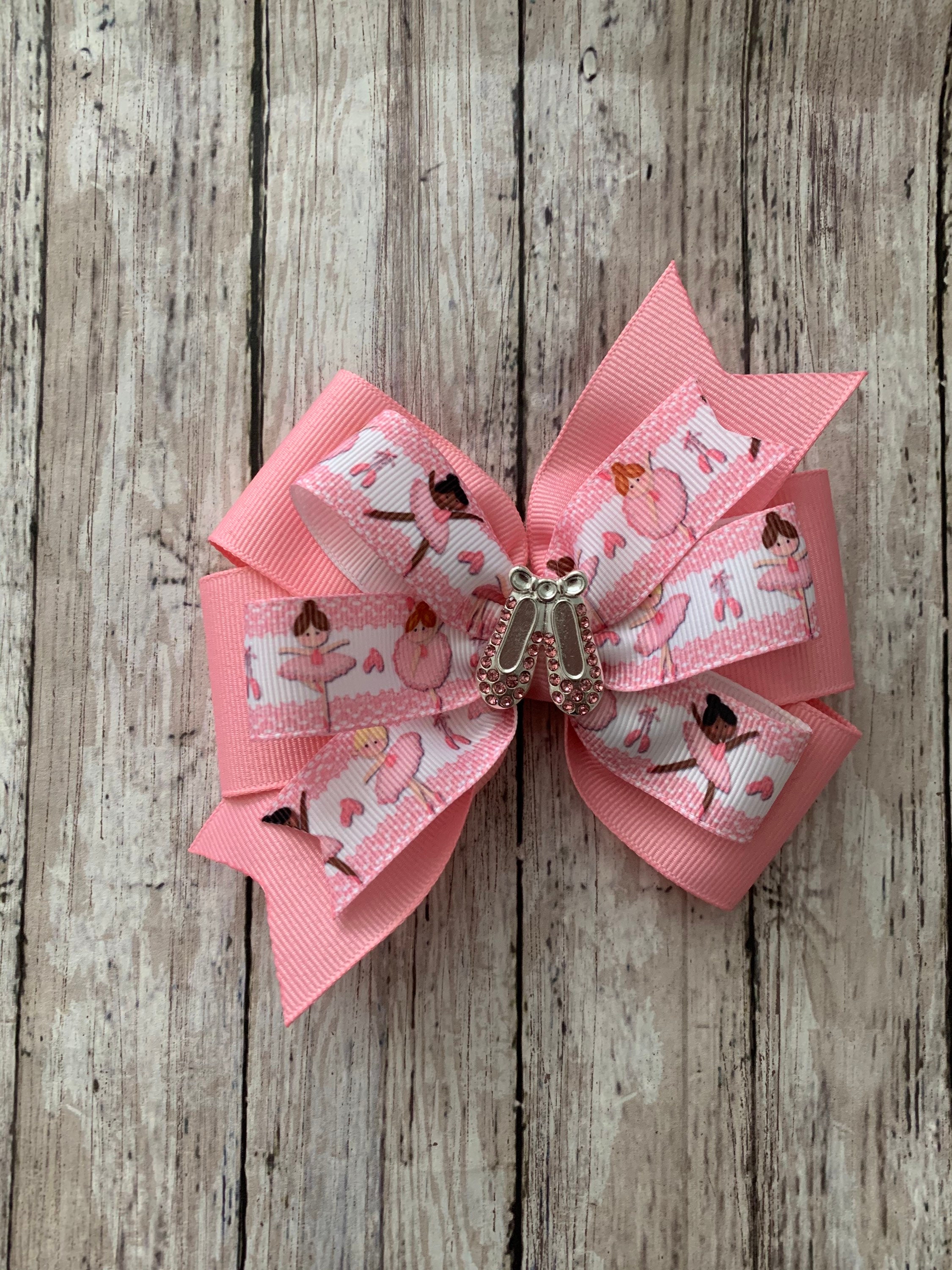 Ballerina Bow, Ballet Bow, Dance Bow, Pink Ballet Bow, Ballerina Hair ...