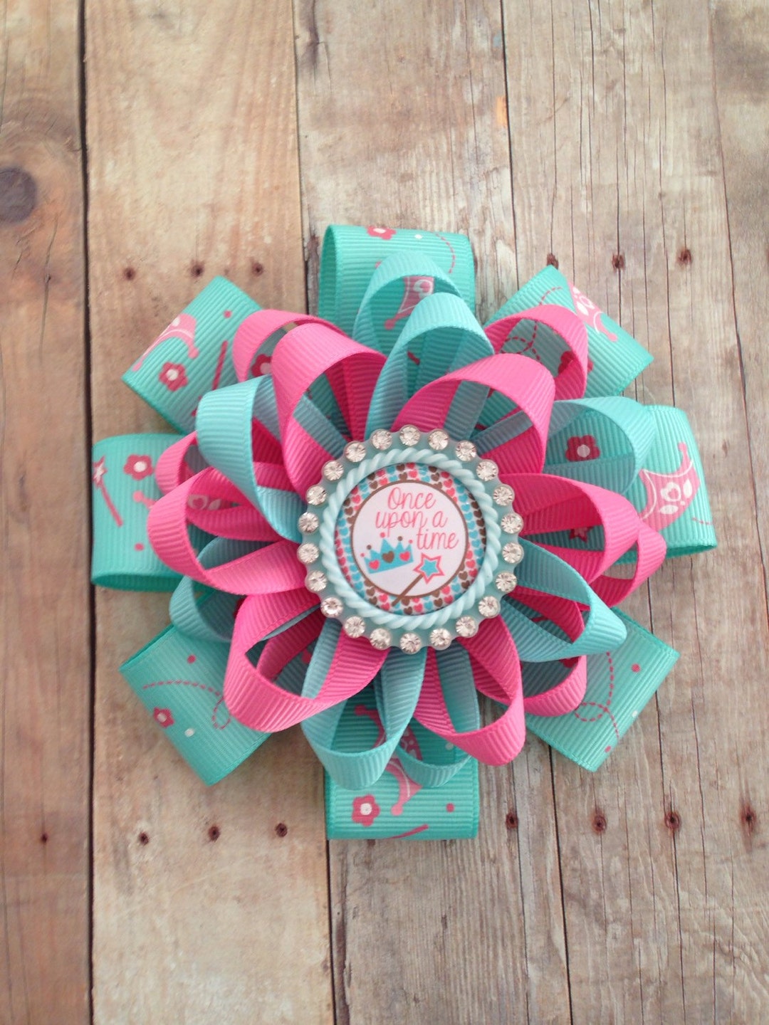 Loopy Flower Princess Bow, Princess Flower Bow - Etsy