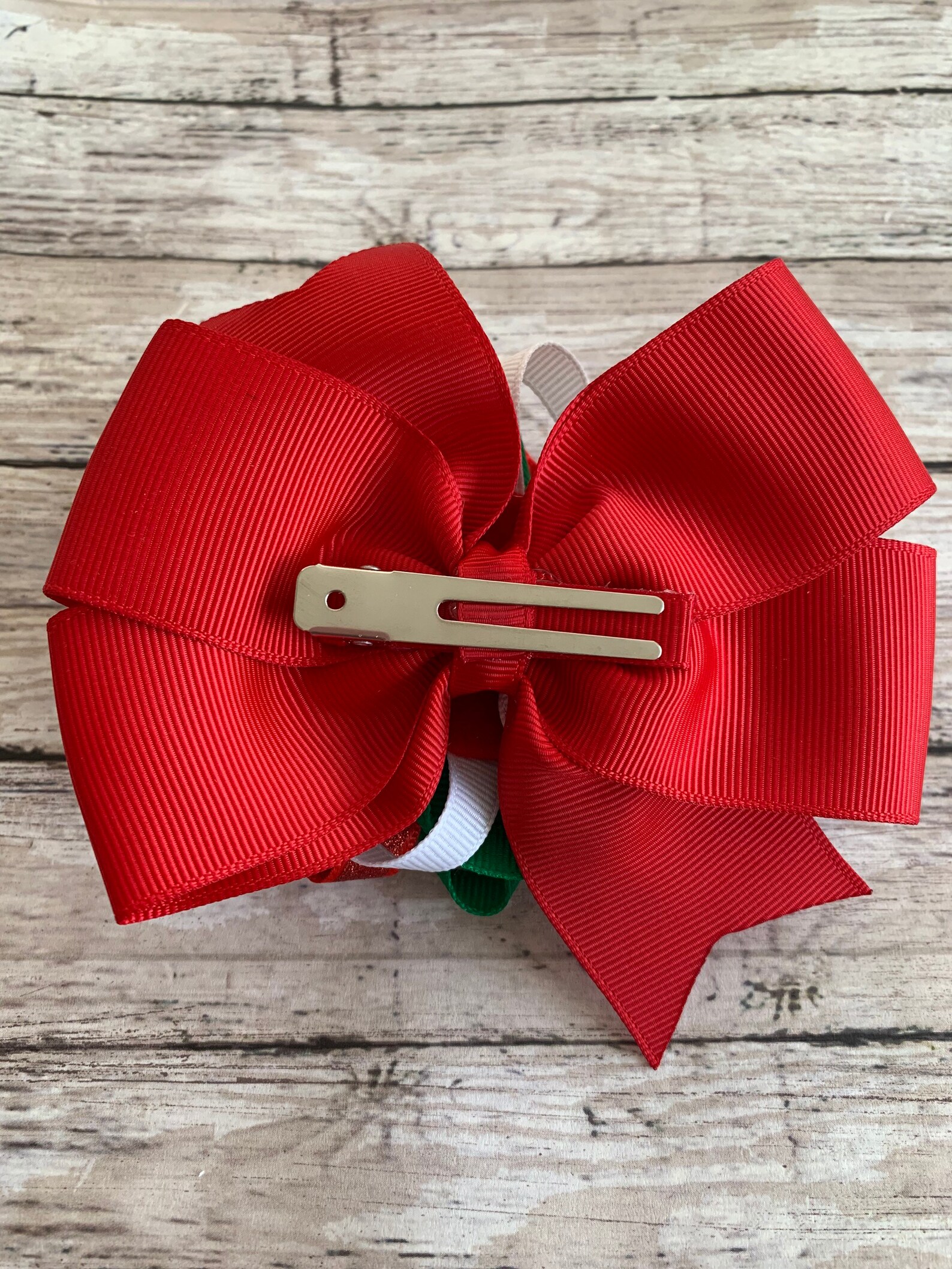 Christmas Bow, Santa Bow, Holiday Bow, Snowman Hair Bow, Christmas Hair ...