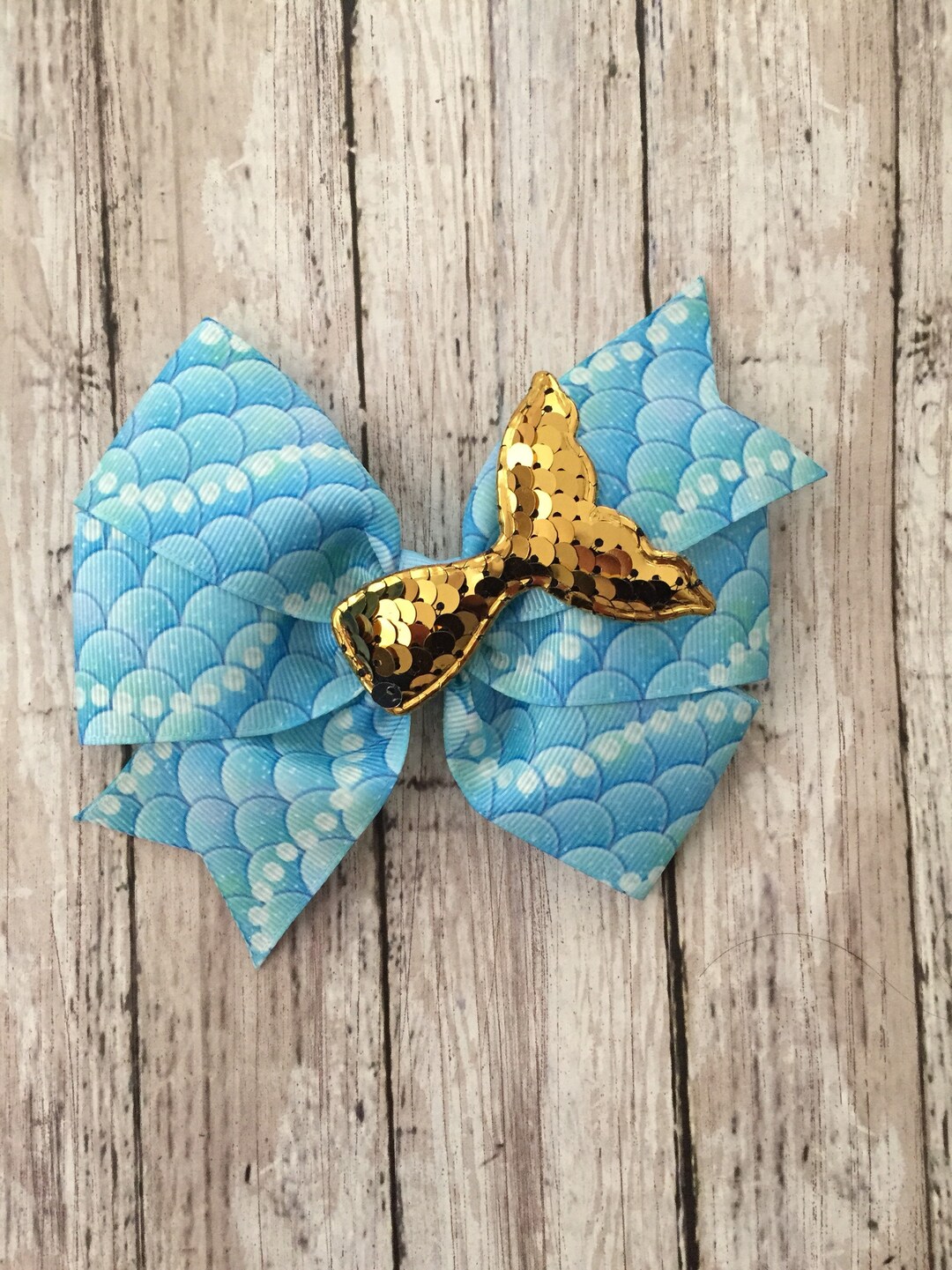 Mermaid Tail Bow Mermaid Bow Mermaid Pinwheel Bow Mermaid - Etsy