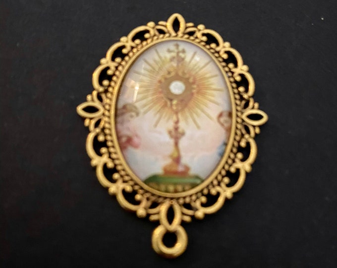 SANDRA 10 Holy Eucharist Jesus Medal Chaplet Medal Pendant Charm ...