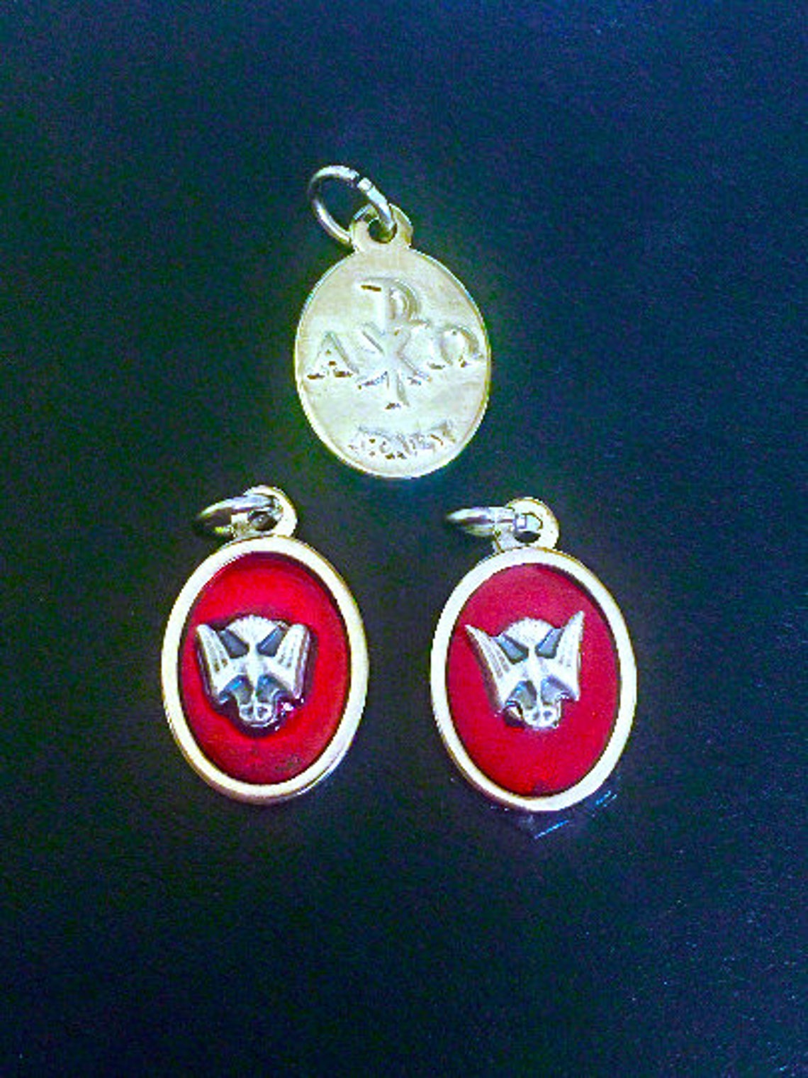Holy Spirit Dove Confirmation Premium Medal Charm SET OF 3 Pendant ...