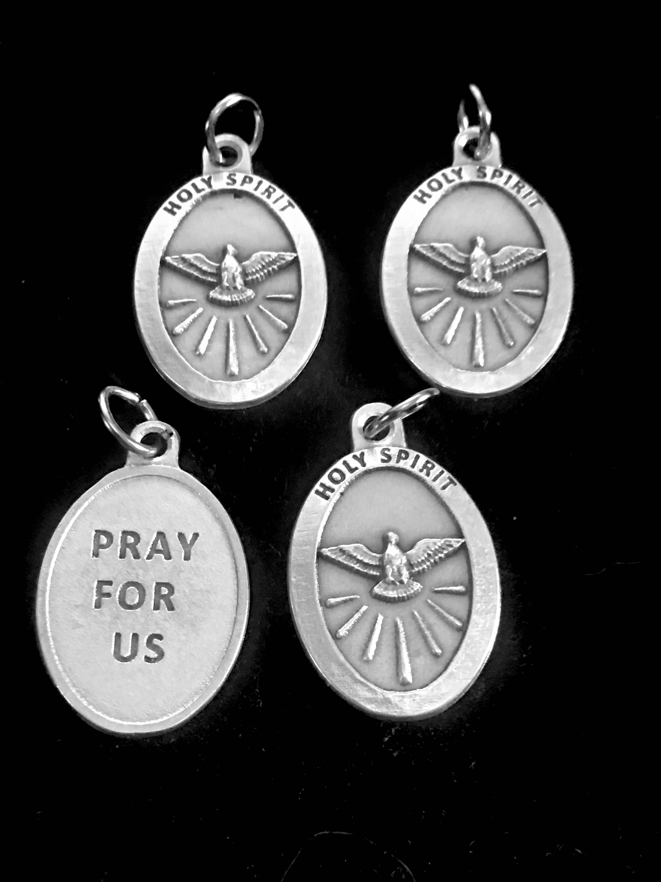 Holy Spirit Dove Confirmation Premium Medal Charm PRAY FOR US - Etsy