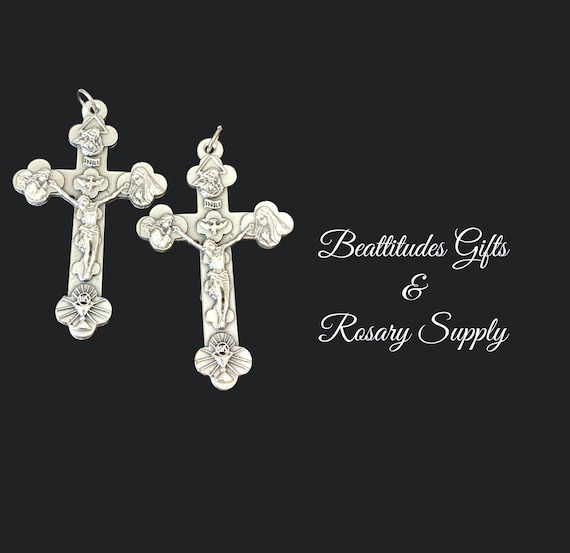 Trinity Jesus God and Holy Spirit Crucifix Set of 2 Large | Etsy
