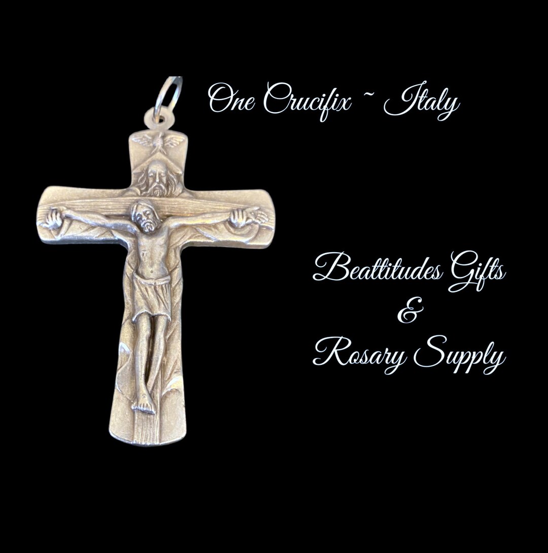 Trinity Jesus God and Holy Spirit Crucifix ONE Large Crosse 3 Inch ...