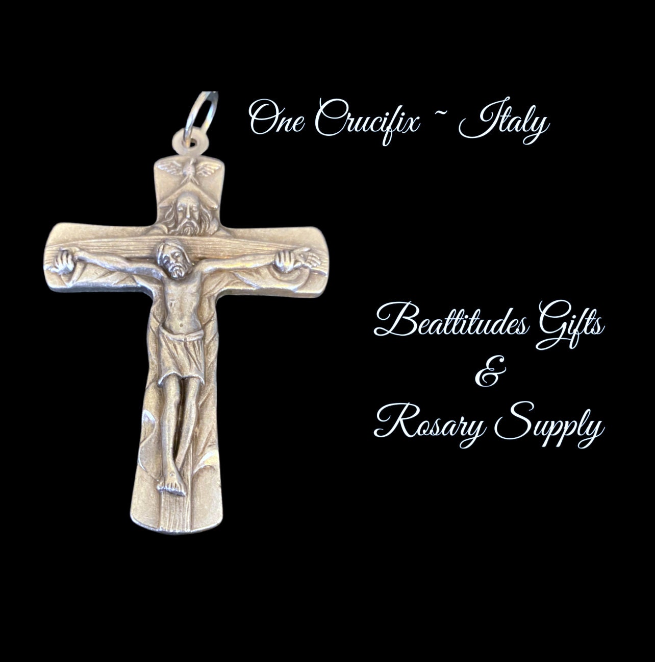 Trinity Jesus God and Holy Spirit Crucifix ONE Large Crosse 3 - Etsy