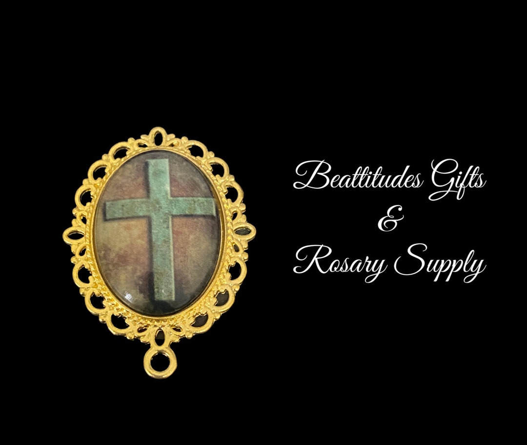 Jesus Cross Irish Rosary Centerpiece Center Piece 1 1/4 Inch Large ...