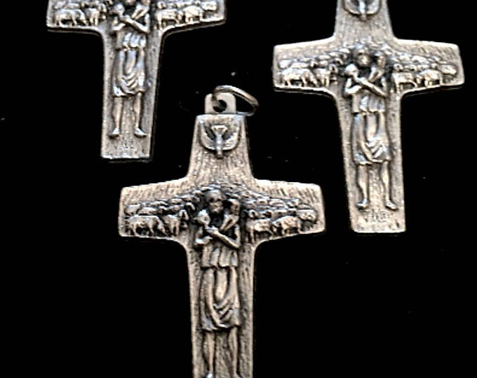 Cross Jesus With Sheep 1 1/2" Tall Lot of 3 Medium Size Rosary or ...