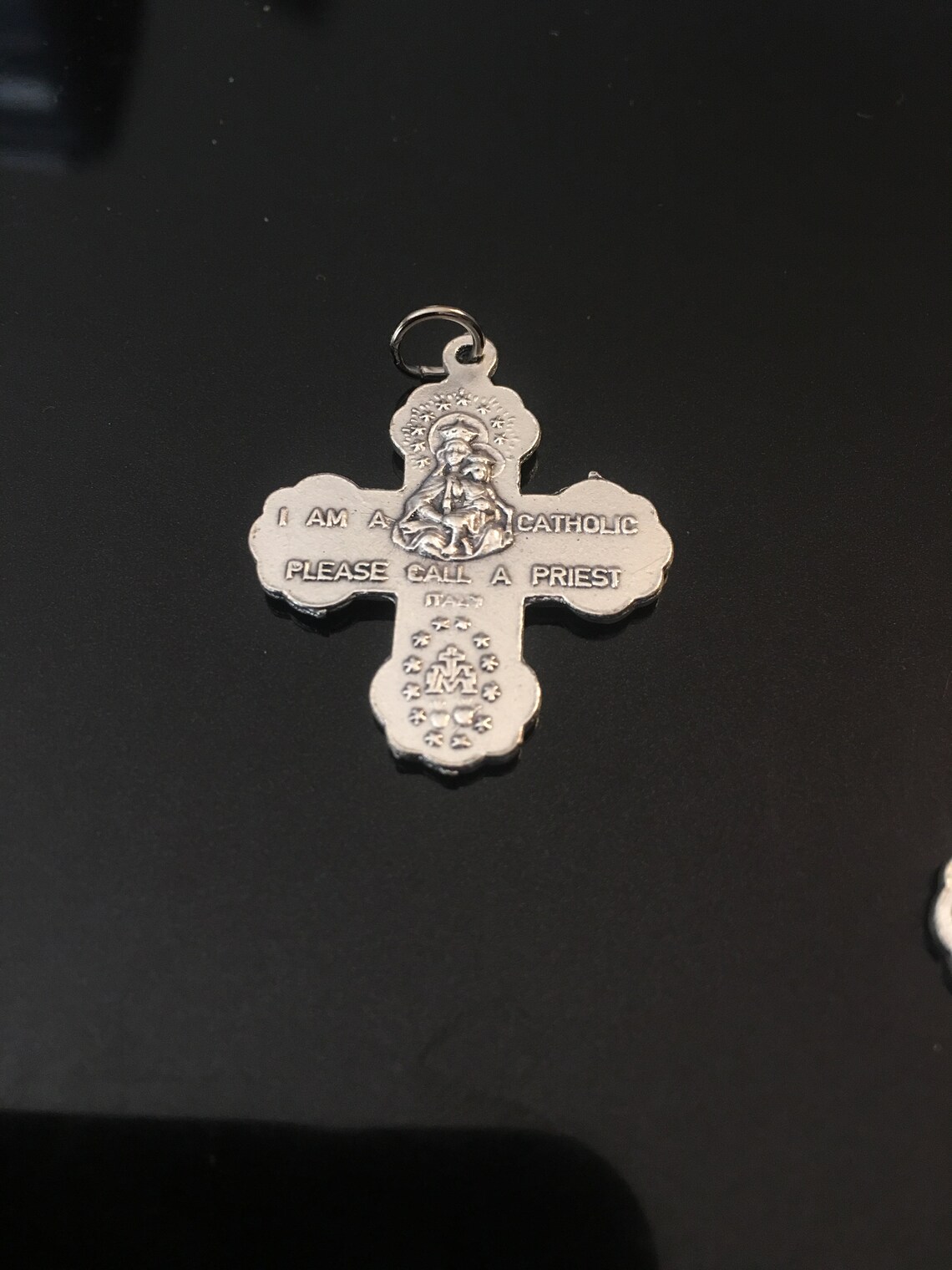 Jesus Four way Cross Double Sided CALL PRIEST 1 1/2 Medal | Etsy