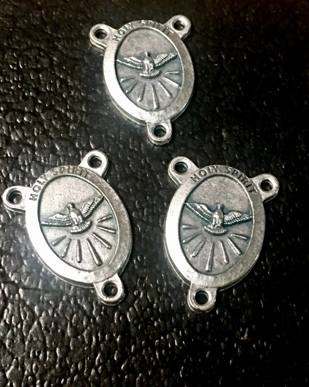 Holy Spirit Dove Premium Rosary Center Confirmation Connector Jesus ...