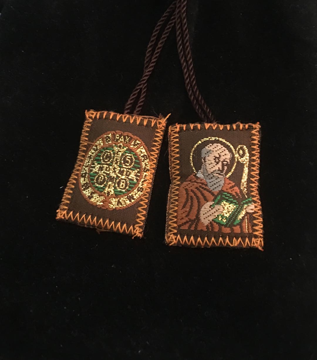 Saint Benedict Scapular Catholic Protection Cloth Style St. Benedict ...