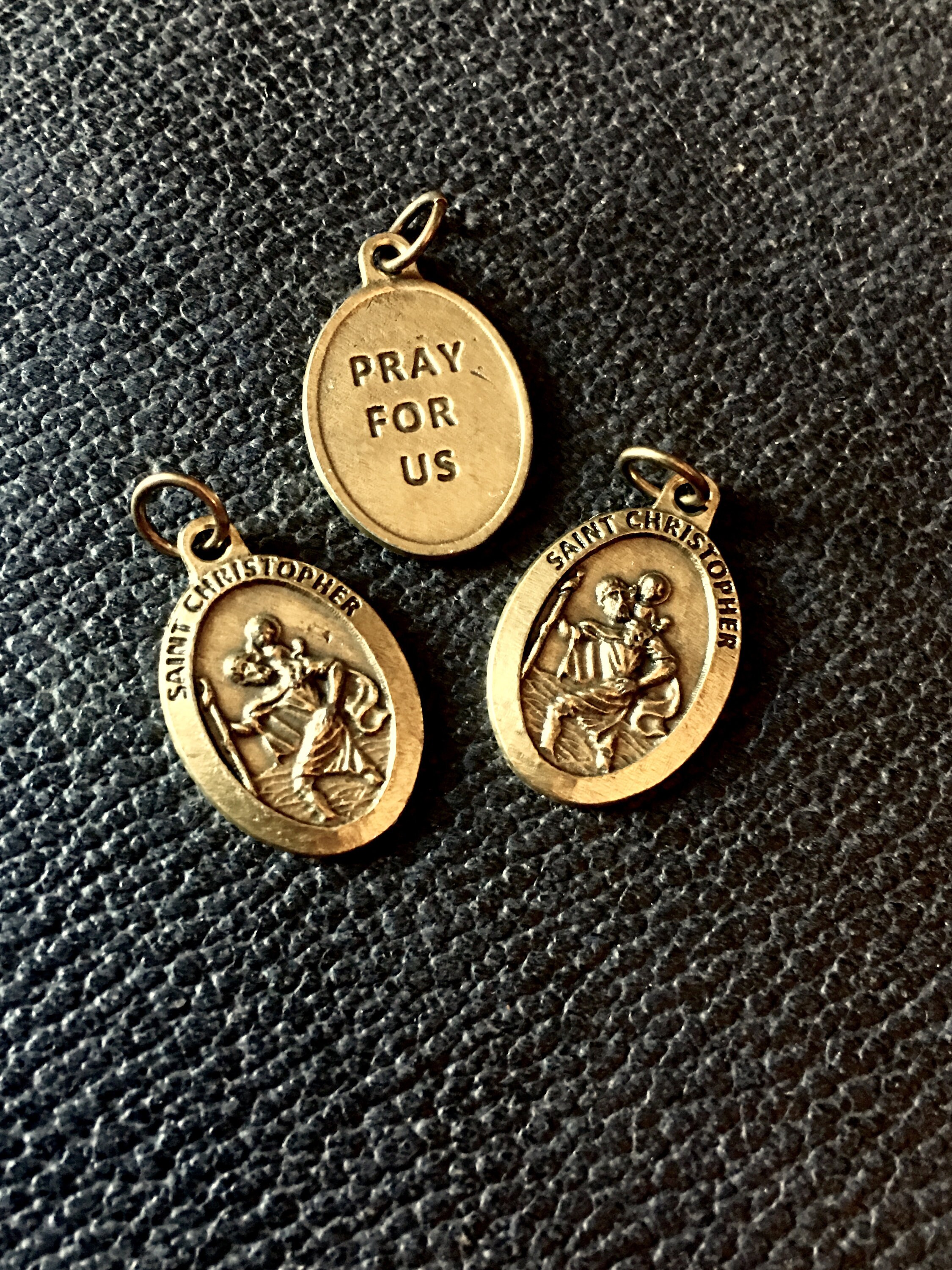 SAINT CHRISTOPHER Protect Us Medals Lot of 3 From Italy Saint | Etsy