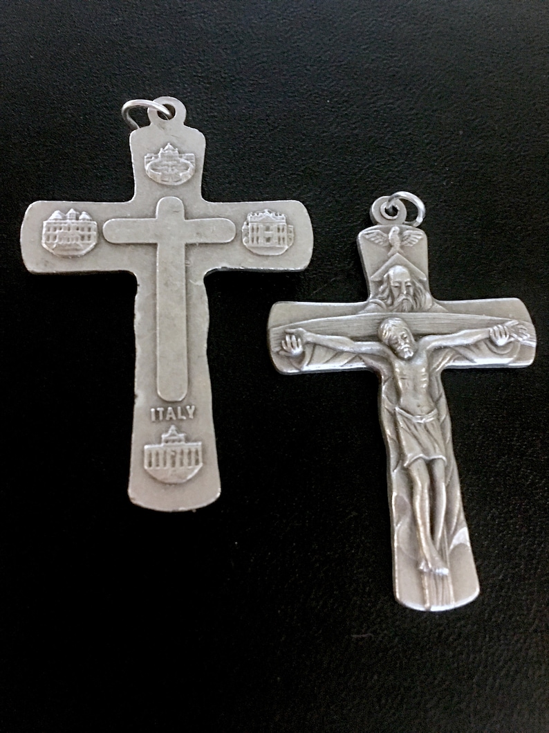 Trinity Jesus God and Holy Spirit Crucifix Set of 2 Medium - Etsy