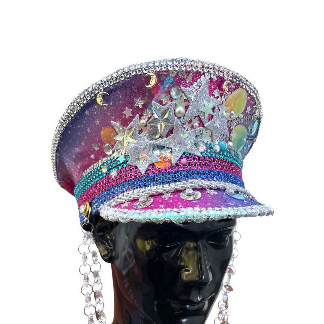 Supernova Stardust Captain's Hat made to Order Item - Etsy