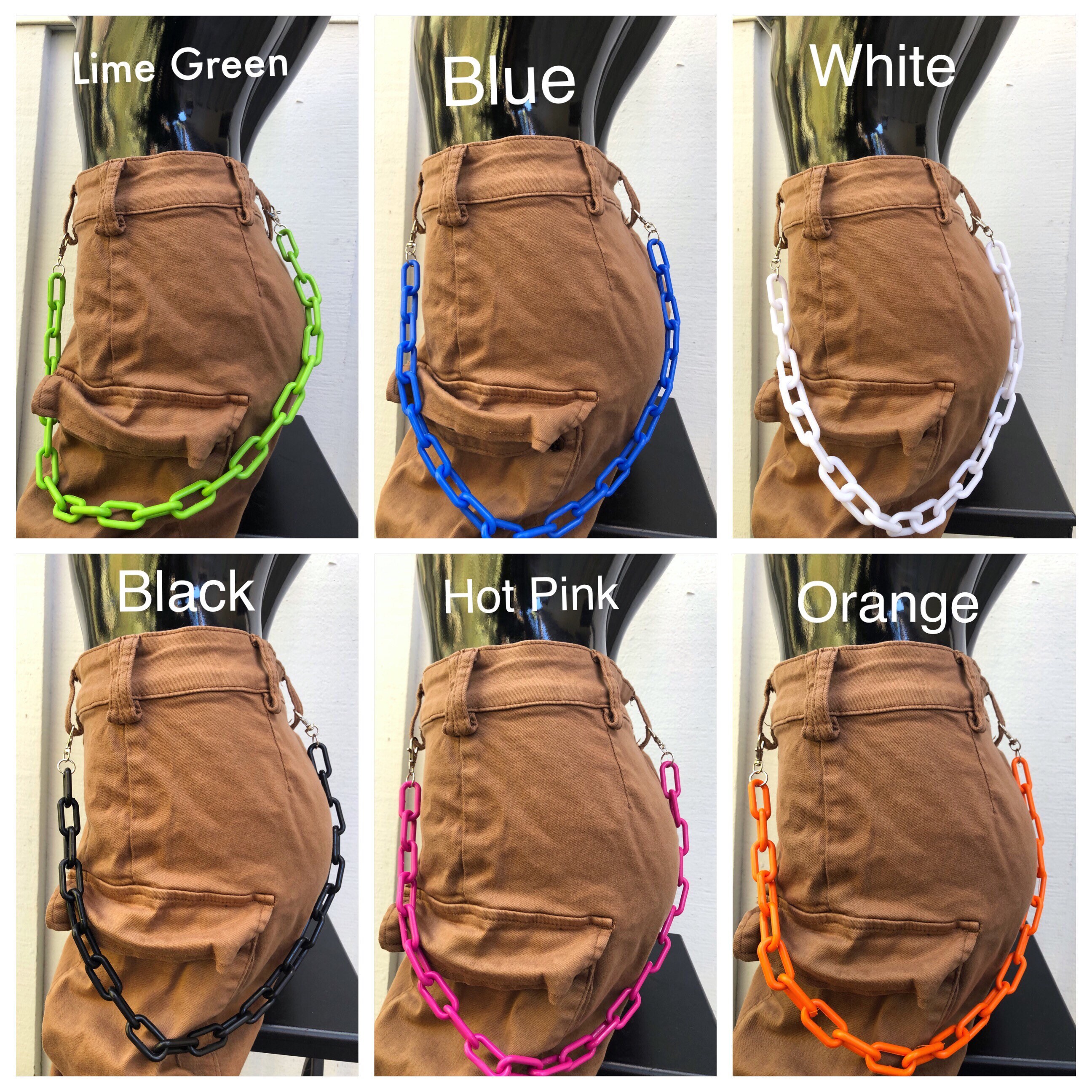 Hot Pink Pants Chain - Etsy